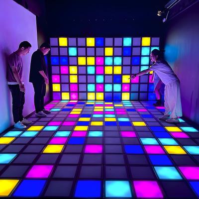 Cina Wetop Active Game Led Floor Interattivo Rgb Led Floor 30*30cm Game Center in vendita