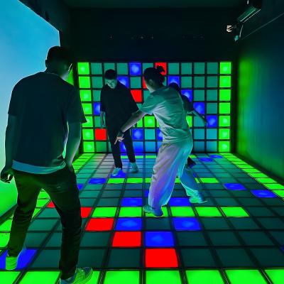 China Led Grid Game Light Indoor Led Touch Gaming Floor Megagrid Interactive Game for sale