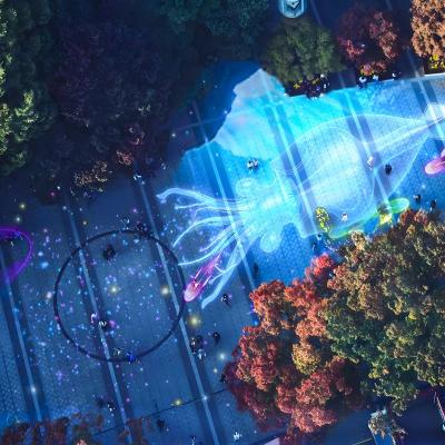 China Full Color Rich Themes 3d Outside Multi Player Interact Floor Projection for sale