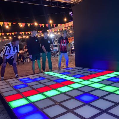 China Led Floor Interactive Light Active 300+ Game Interactive Led Dance Floor Factory for sale