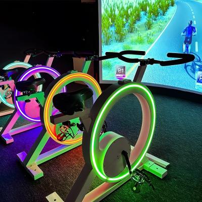 China AR Dynamische Fahrrad-Rennspiele Interaktive Projektion VR Sportrad mit Videospiel for sale