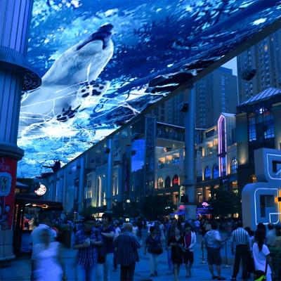 China Northern Lights Holographic Projection Sky Screen Immersive Projector For Museum for sale