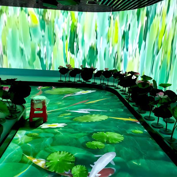 Projeção de Arte Digital Mapeamento Museu/Exposição Imersiva Projeção de Parede 360