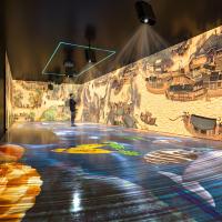 China Full 360 Degree Immersive Spaces Wall Floor Interactive Projection for sale