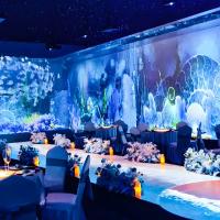 China Immersive Interactive Wall Projection Immersive Banquet Hall Projection System for sale