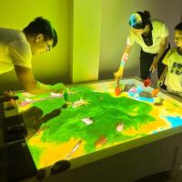 China Interactive Sand Table Beach Projection Video Game Projector for sale