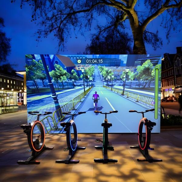 Jogo de Projeção Interativo Dinâmico de Bicicletas