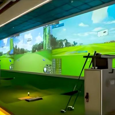 China Realistic Sports Ar Golf Simulator Interactive Golf Projection Wall Golf Simulator for sale