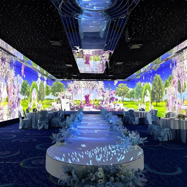 Digital Mapping Hall Immersive Wall Projection Esperienza Immersive Projector
