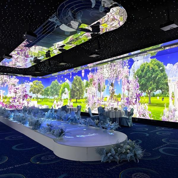 Digital Mapping Hall Immersive Wall Projection Esperienza Immersive Projector