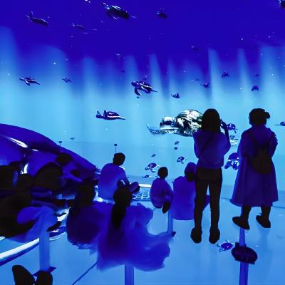 China Custom Indoor 3d Multi Large Screen Immersive Hanging Glass Theater Experience for sale