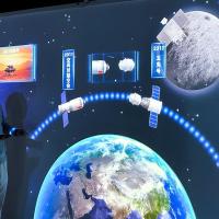 China 250V 1024x768 Resolution Interactive Wall Projector For Museum for sale
