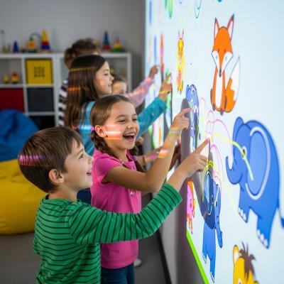 中国 子供向けインタラクティブ壁面プロジェクションペイントゲーム – 作って遊ぼう！ 販売のため