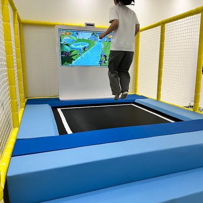 China Interactive Indoor Metal HD Screen Trampoline Park for Kids School-Accommodating Kinect Sensor Jumping Ar Shopping Malls for sale