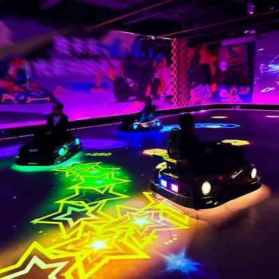 China Immersive Interactive Projection Go-Kart Racing Game Indoor Electric Battle Kart for Amusement Park for sale
