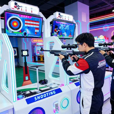 China Coin Operated Laser Shooting Game Machine, Red Dot Target Simulator Indoor Arcade Games, Interactive Electronic Sport Entertainment Equipment for Adults, Kids, Family Game Room for sale