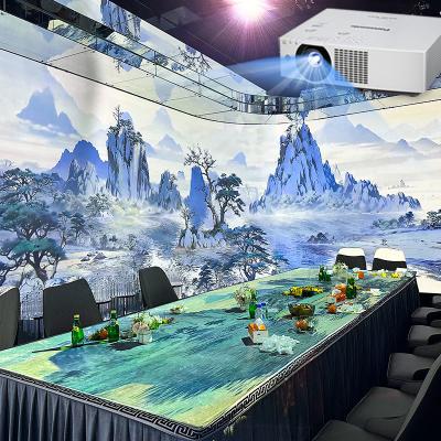 China 3D Holographic Wall Floor Video Mapping Projection 360 Immersive Projector Artwork Dining Room Interactive Projector for sale