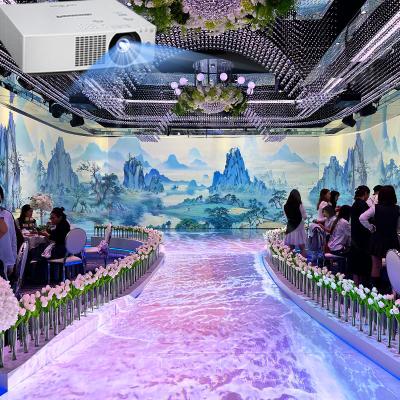 China 3D Holographic Wall Floor Video Mapping Projection 360 Immersive Projector Artwork Dining Room Interactive Projector for sale