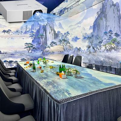 China Wedding Party Cake 3d Mapping Immersive Room Floor/Ground Interactive Projection Hologram Projector for sale