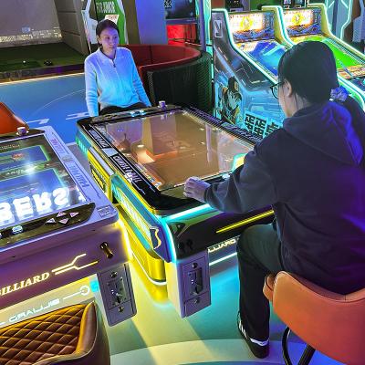 China Digital Billiard Coin Arcade Machine AR Electronic Interactive Pool Table Digital Pool Table Smart Pool Table Indoor Playground for sale