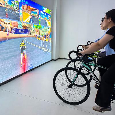 China Interactive Projection Bike with 3500 Lumens Brightness and 1280*800 Resolution for Game Centers and Gyms with 1 Year Warranty for sale