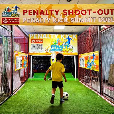 China Interactive Football Goal Game System for 1-4 Players with High-Strength Iron Frame and HD Screen in 4m × 8m × 3m Space for sale