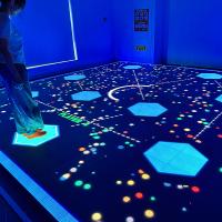 China Aurora Motion Interactive LED Floor Display with Leaderboard Screen and Multiplayer Game Modes for Customized Arcade Solutions for sale
