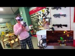 Virtual Reality Shooting Game Simulator Players Game 9d VR Equipamento espacial para parque de diversões