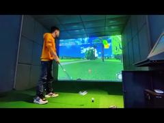 Sistema de simulador de golfe lucrativo 3d em ambientes internos