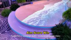 Restaurant Decoration Equipment Immersive Projection Wall Floor Projection for Restaurant Hotel Deco