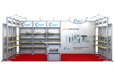 China Aluminum 10x20 Trade Show Display Booths For Light industry for sale