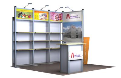 China Custom Modular Exhibits trade show booth display With 3 X 3 meter for sale