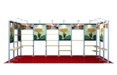 China Light Weight 10x20 Trade Show Booth With Graphic Portable Custom Modular for sale