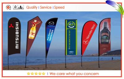 China Custom Printed Recycling Sail Beach Flag Flying Banner for sale