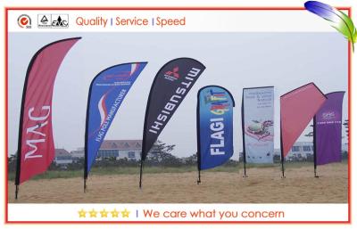 China Beach Flag With Different Bases And Pole Flying Banner for sale