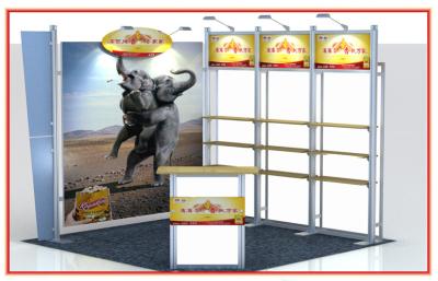 China Lichtgewicht10x10-Cabinevertoning met Aangepaste Grootte voor Juwelenmarkt Te koop