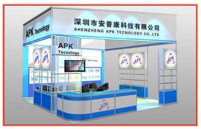 中国 再使用可能な博覧会ブースの表示 販売のため
