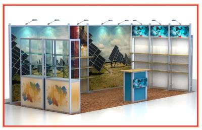 China 3mx6m Exhibition Craft Show Booth Displays , Portable Fair Booth for sale