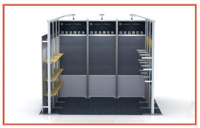 China 10ft Silver Modular Exhibition Stands , 3x3 Custom Trade Show Displays for sale