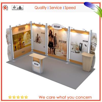 China Exhibition Aluminum Booth , Fabric 10 x 20ft Trade Craft Show Display for sale