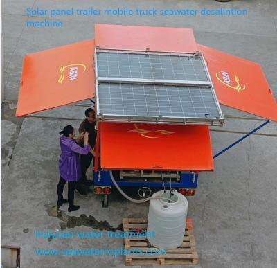 Cina Macchina mobile autoalimentata solare di desalificazione dell'acqua del ro dell'acqua di mare del sale in vendita