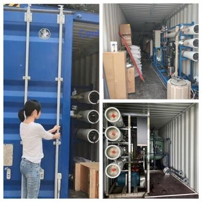 China Container River Brackish Water Borehole Well Underground Water Reverse Osmosis System for Greenhouse Agriculture Irrigation for sale