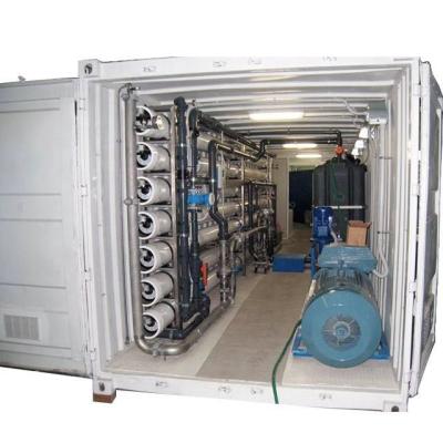 China Containerized Water Treatment System Machine Plants Containerized RO Sea Water Seawater Desalination Plants for sale