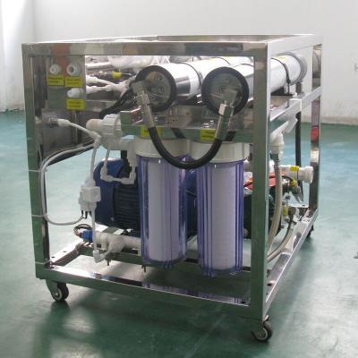 China SS 316L Material Sea Water Reverse Osmosis Plant DOW membrane 4% Recovery for sale