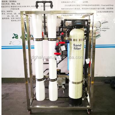 China Rejeção industrial da produtividade 99,7% do tratamento da água 500L/Hour de SWRO à venda