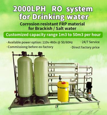 China Drinking water treatment plant with drinking water plant Te koop