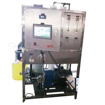 China Planta salgada do RO da água 4KW, sistemas de tratamento de água salgada 280KG à venda
