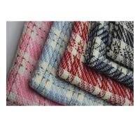 Quality In Stock Yarn Dyed 100 Polyester Fragrant Breeze Tweedy Fabric for Women's for sale