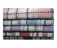 Quality In Stock Yarn Dyed 100 Polyester Fragrant Breeze Tweedy Fabric for Women's for sale