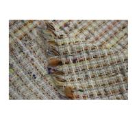 Quality In Stock Wholesale of a Roll New Design 100 Polyester Tweed Fabric for Women's for sale